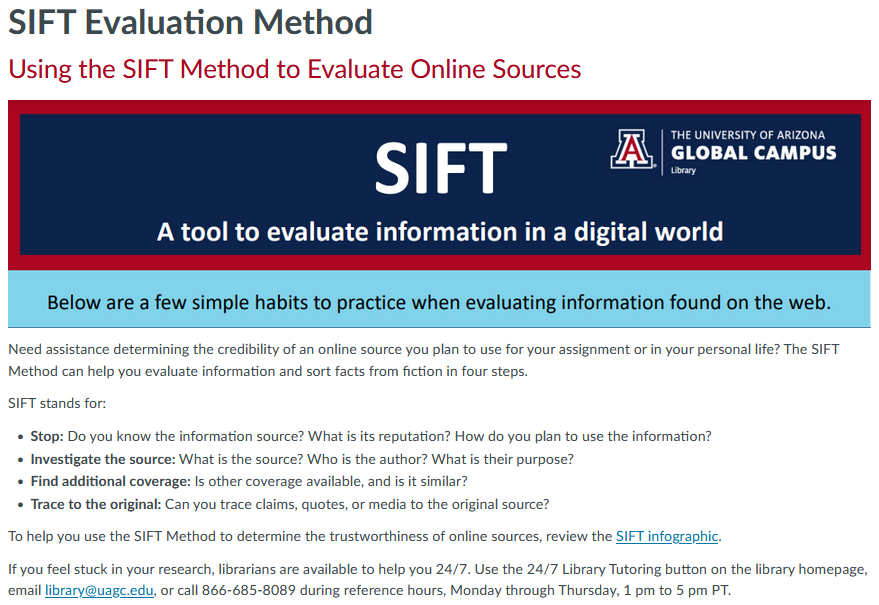 SIFT Announcement
